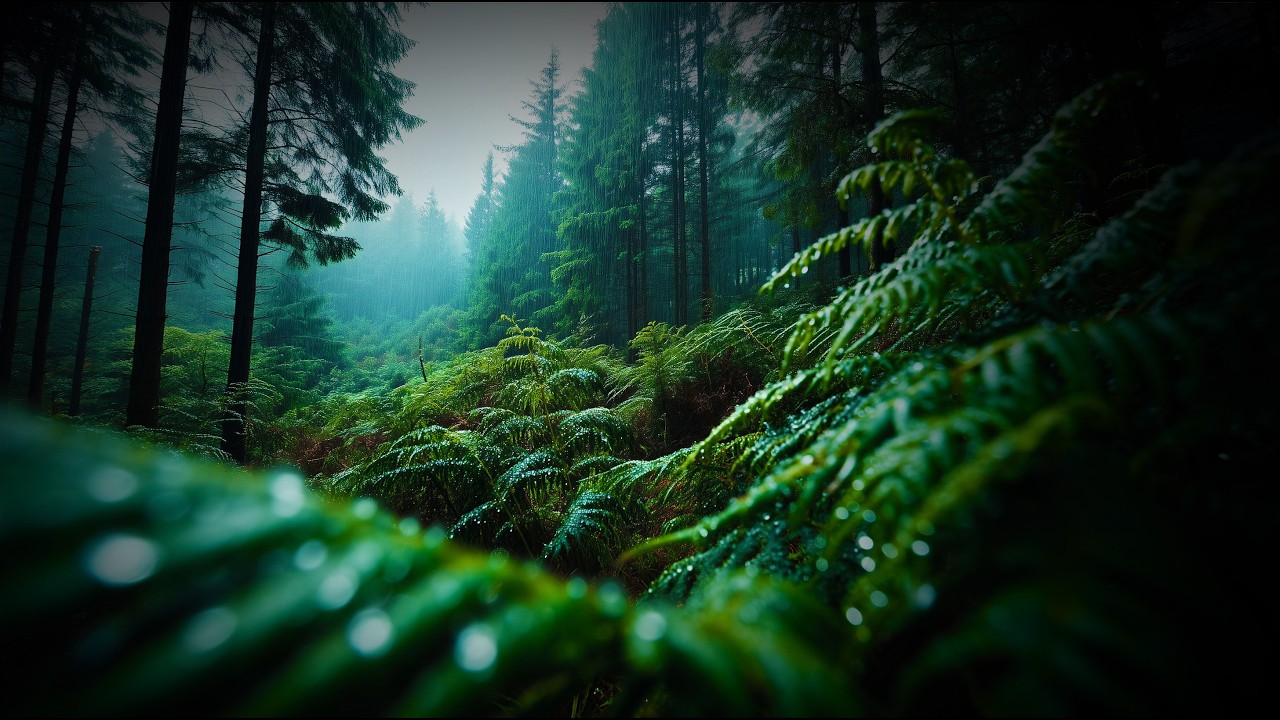 Day 8: Footsteps in the Dark – Hiding from the Bear 🐻🌲 | 10-Hour Rain ...