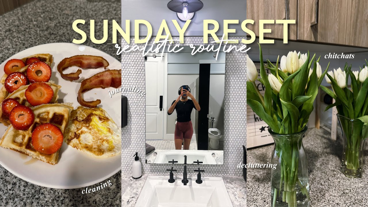 realistic sunday reset! my sunday routine as a girl living alone in her ...