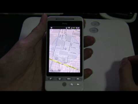 HTC Hero : Google Maps with GPS - YouTube