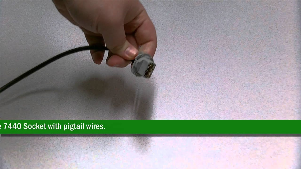 48754 T20 Wedge 7440 Socket with pigtail wires. - YouTube