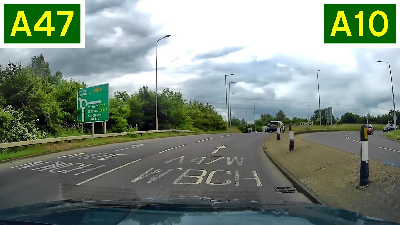 A10/A149 Hardwick Roundabout, King's Lynn to A47 - YouTube
