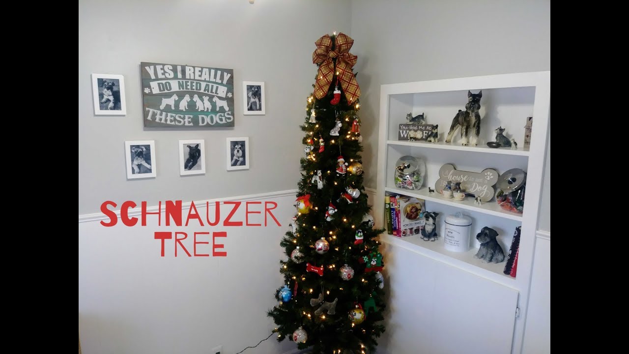 Schnauzer Christmas Tree 2018 | Dog Mom Life - YouTube