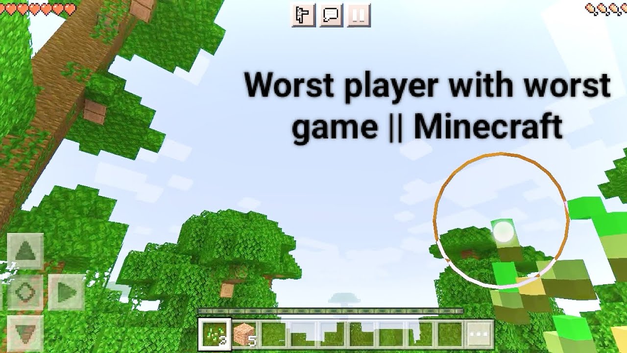 Worst player with worst game || Minecraft - YouTube