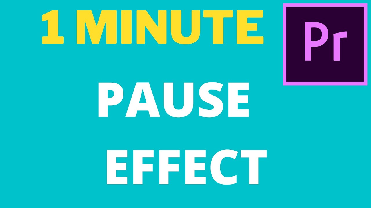 How to do Pause Effect in Premiere Pro 2021 - YouTube