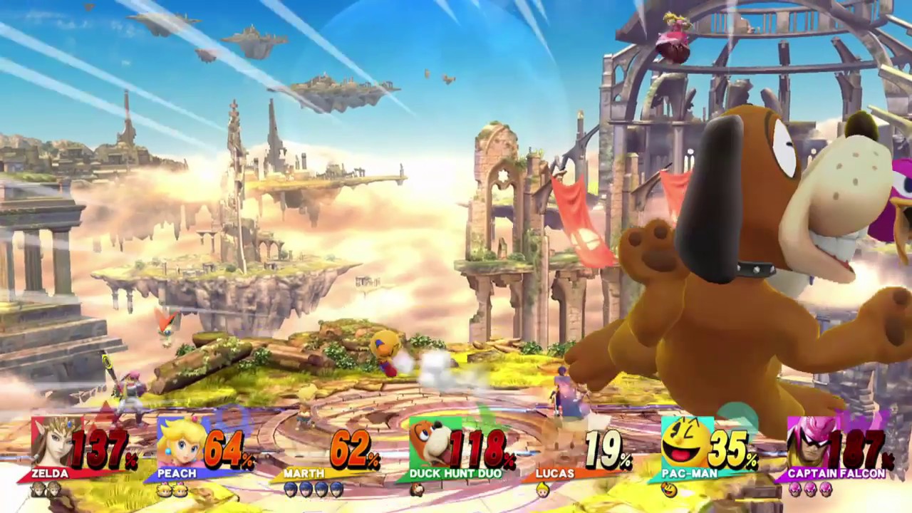 PRINCESS PEACH PANTY SHOT - 7 PLAYER SMASH!! (SSBU) #5 - YouTube