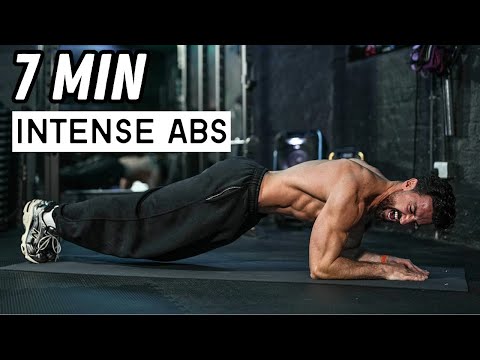 7 Min INTENSE ABS Workout | No Equipment | Rowan Row