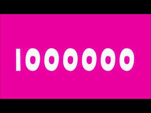 Colorful Numbers 1 to 1000000 - YouTube