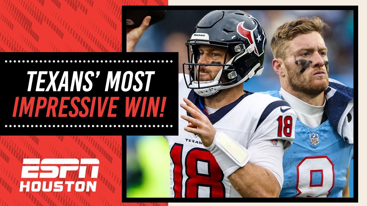 Why THIS was one of the Texans' most IMPRESSIVE wins EVER! | ESPN ...