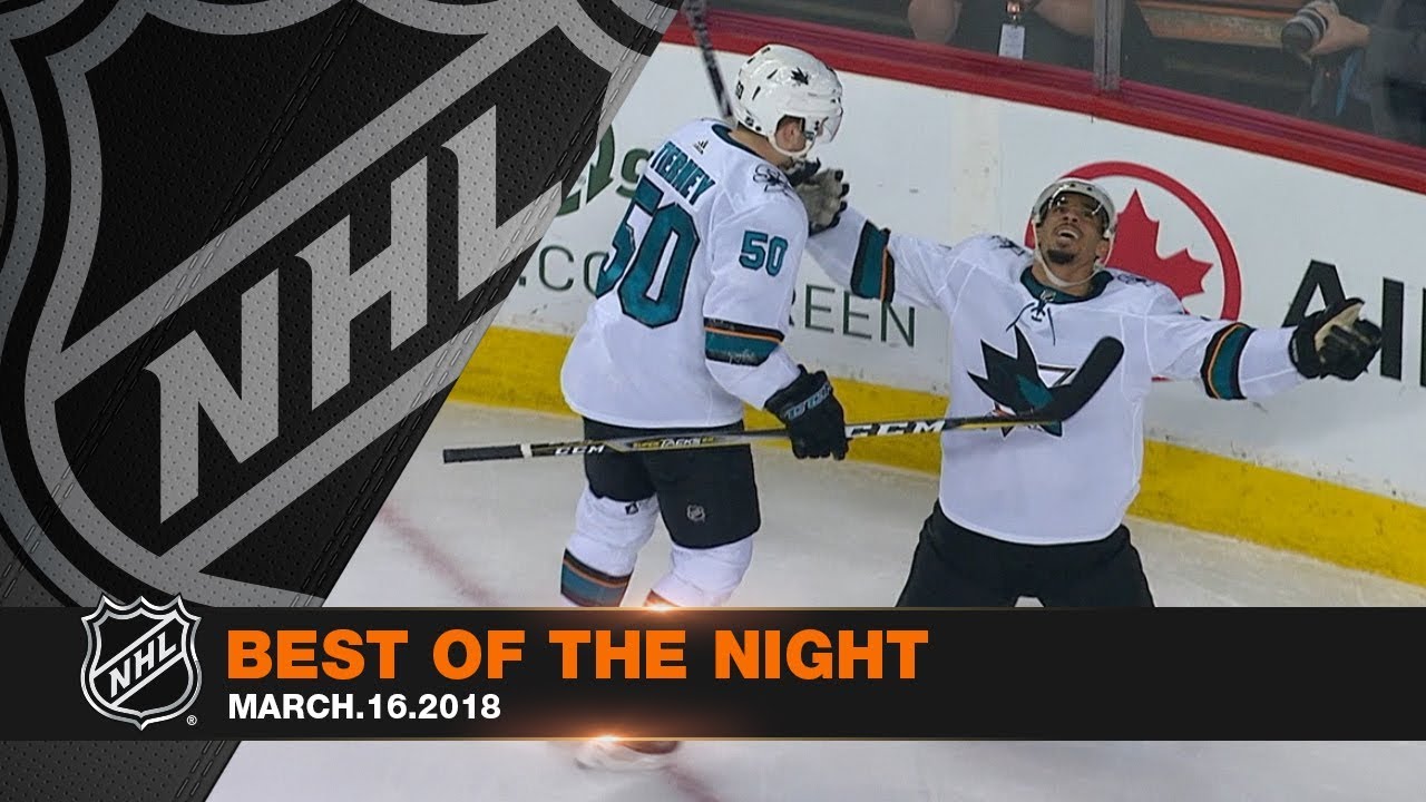 Kane's big game, Hoffman's OT winner headline the night - YouTube