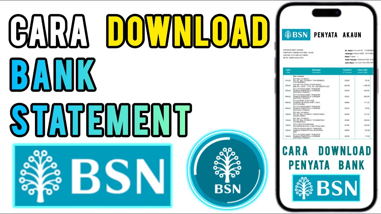 Cara Download Bank Statement BSN - YouTube