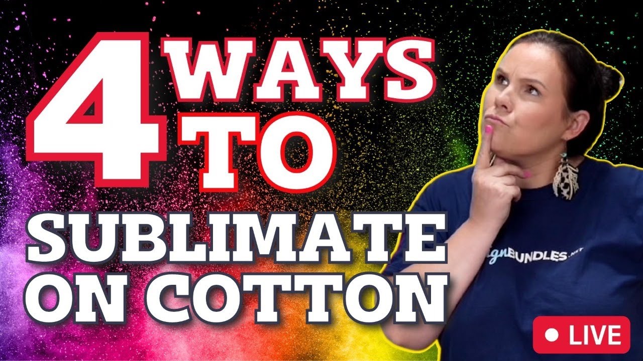 Sublimation on Cotton!? 4 *NEW* ways to Sublimate onto Cotton Shirts 😲 ...