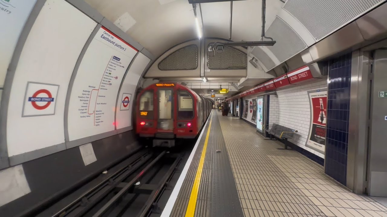 Ride on the Central Line, London, UK - YouTube