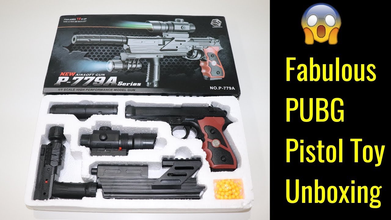 PUBG Realistic Toy Gun Unboxing - YouTube