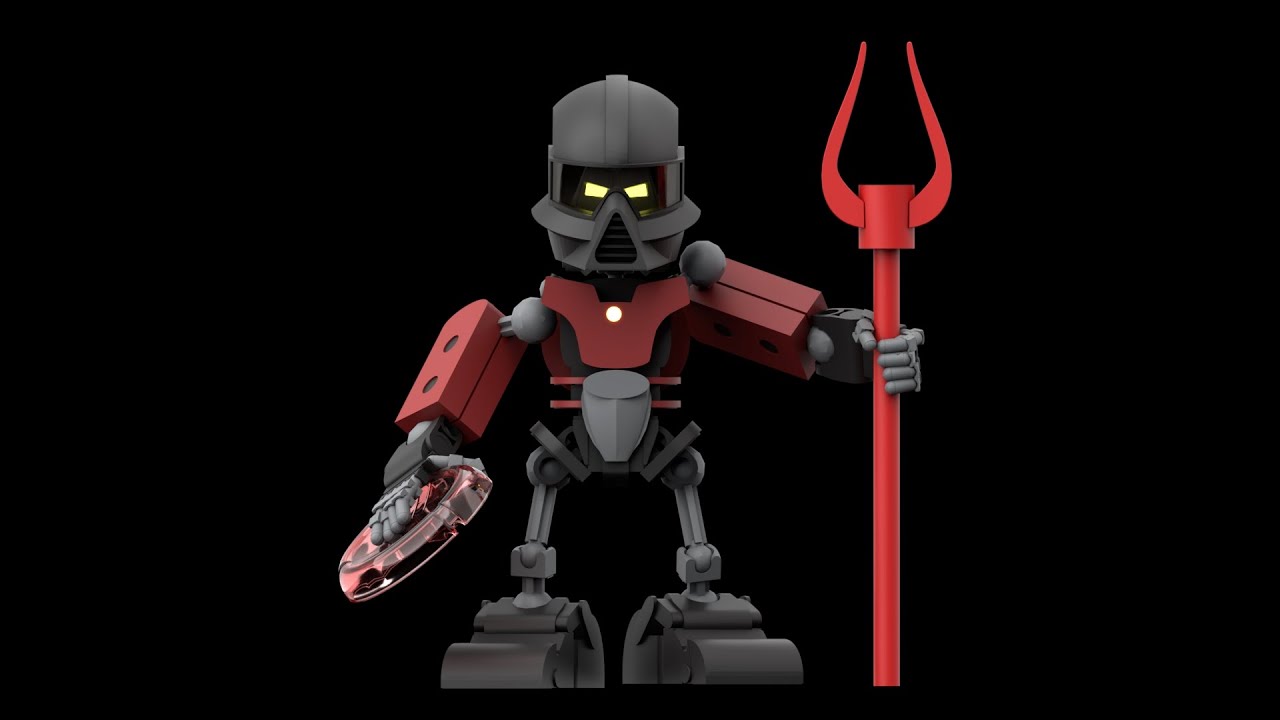 Matoran Nuhrii Movie version 3d model MOC BIONICLE. - YouTube