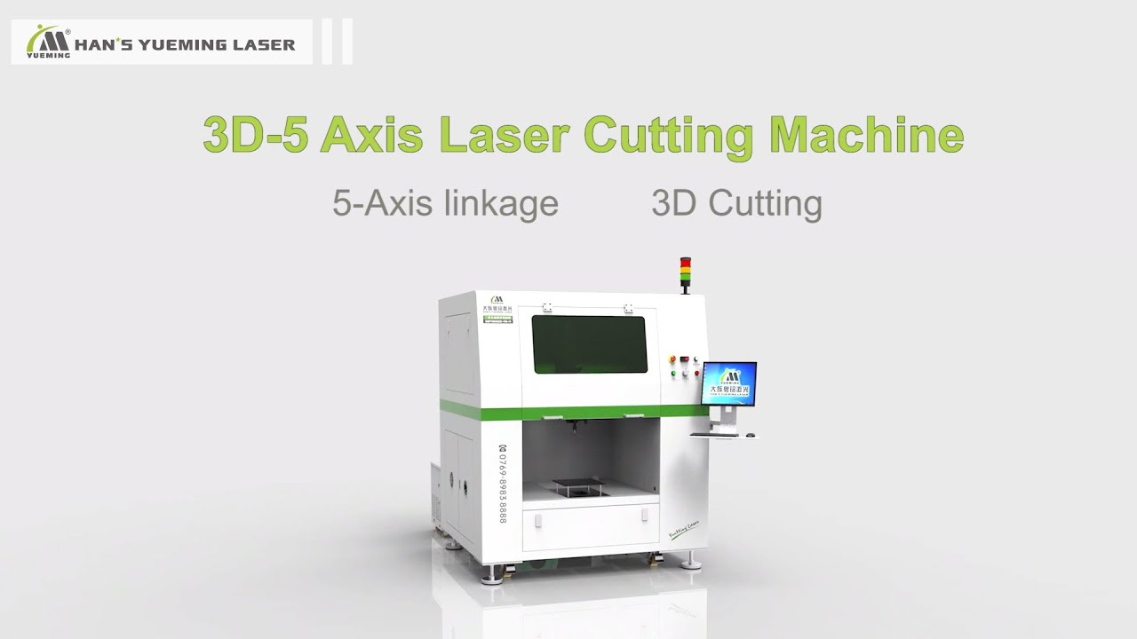 3D-Five Axis Laser Cutting Machine SGF080602 A5 A - YouTube