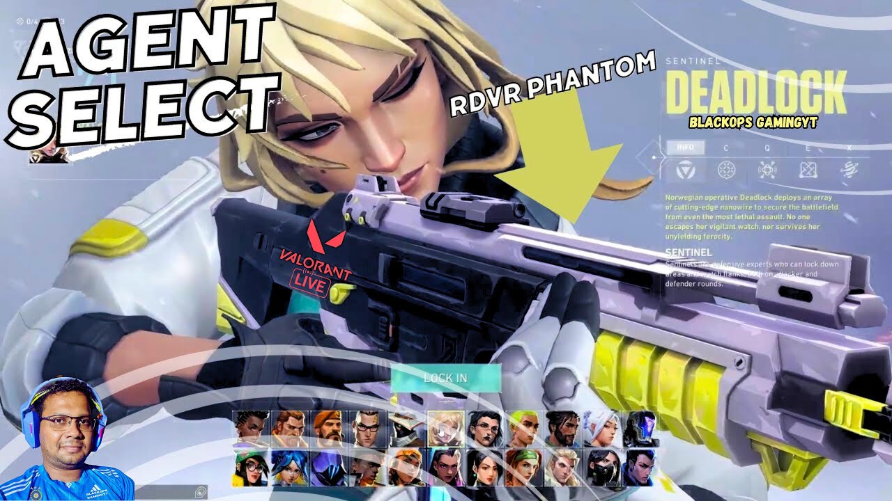 Deadlock using RDVR Phantom 😱| VALORANT Gameplay | @BlackOpsGamingYT - YouTube