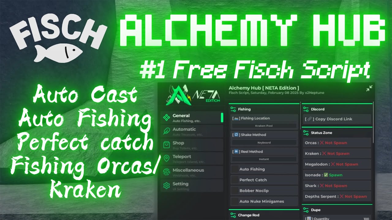 Fisch 🦈 [💘VALENTINES] Script – Alchemy Hub | OP Auto Farm & Fast Catch! - YouTube