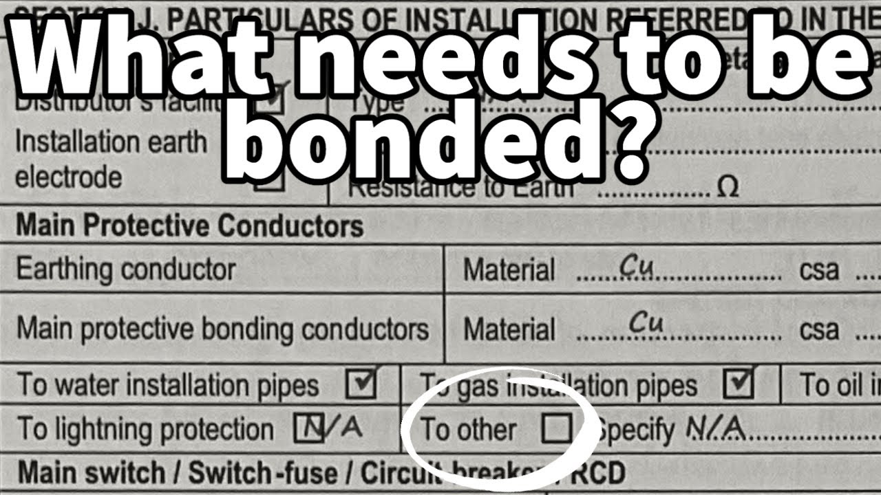 Electrician explains how to tell if bonding is required - YouTube