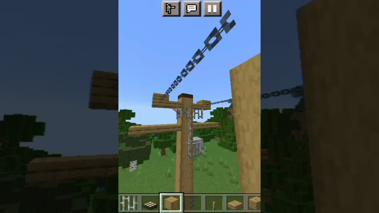 como fazer um poste elétrico no Minecraft💡 (decoração) #shorts - YouTube