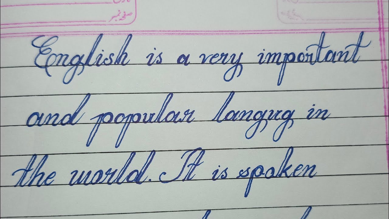 How to improve handwriting in english calligraphy| handwriting practice ...