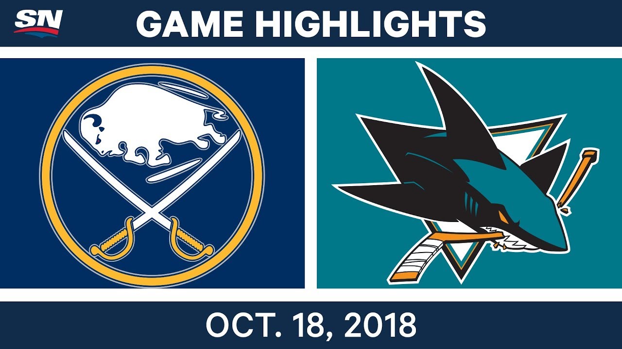 NHL Highlights | Sabres vs. Sharks - Oct. 18, 2018 - YouTube