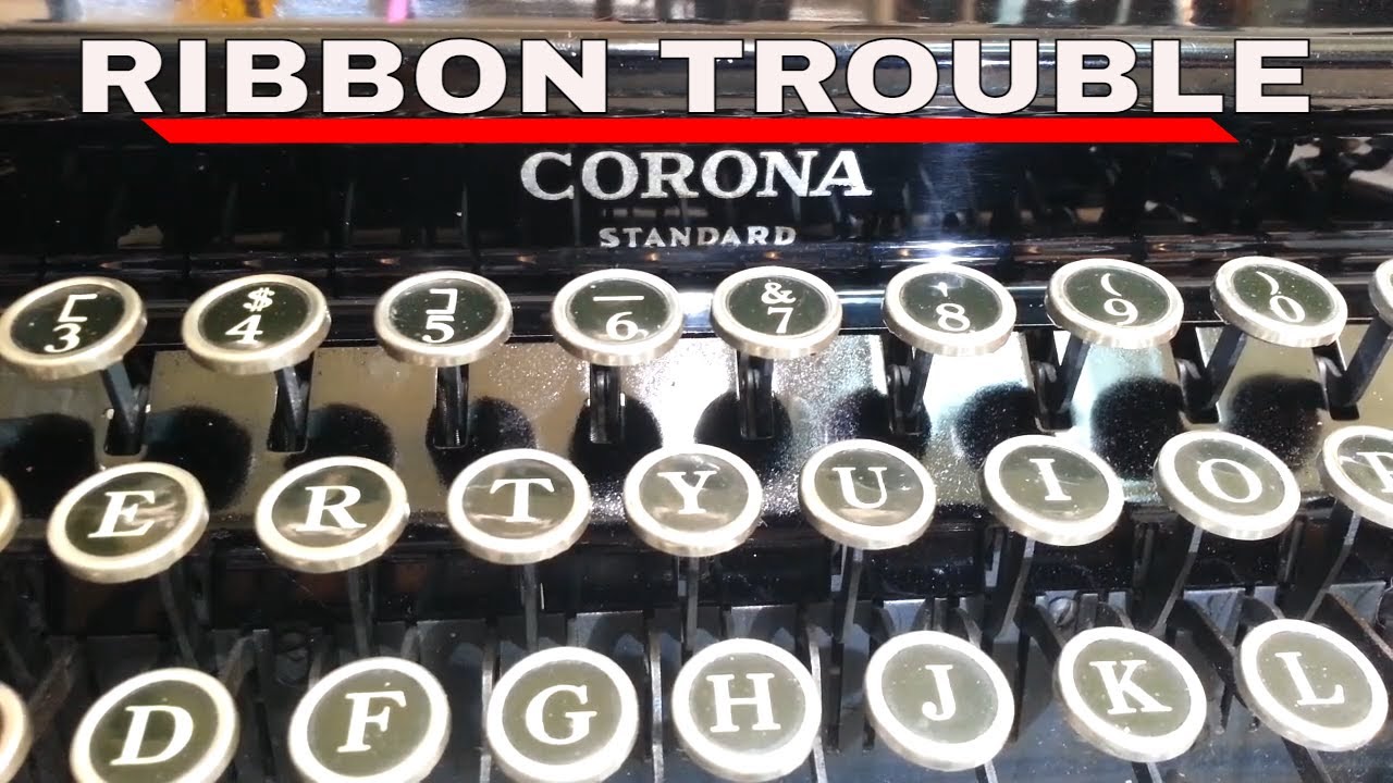Vintage Typewriter Ribbon Not Turning or Feeding, Moving, Sticking ...