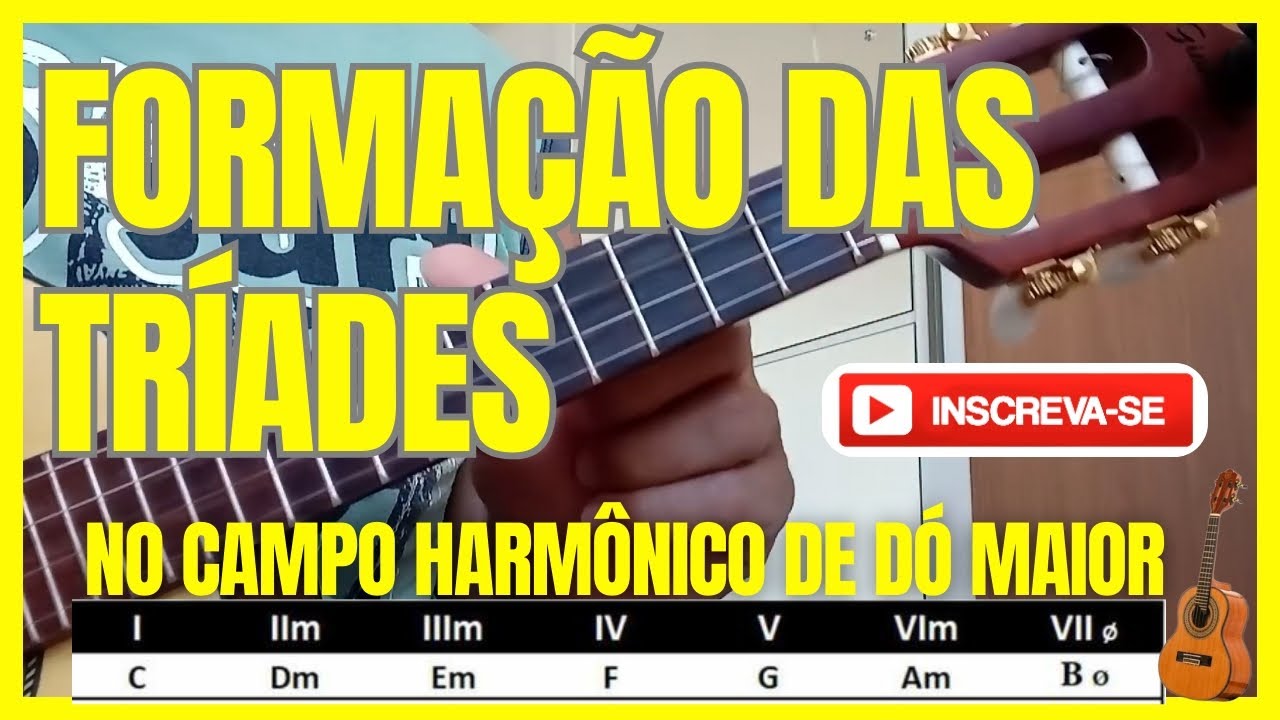 Formação das tríades no campo Harmônico de Dó maior! formação de ...