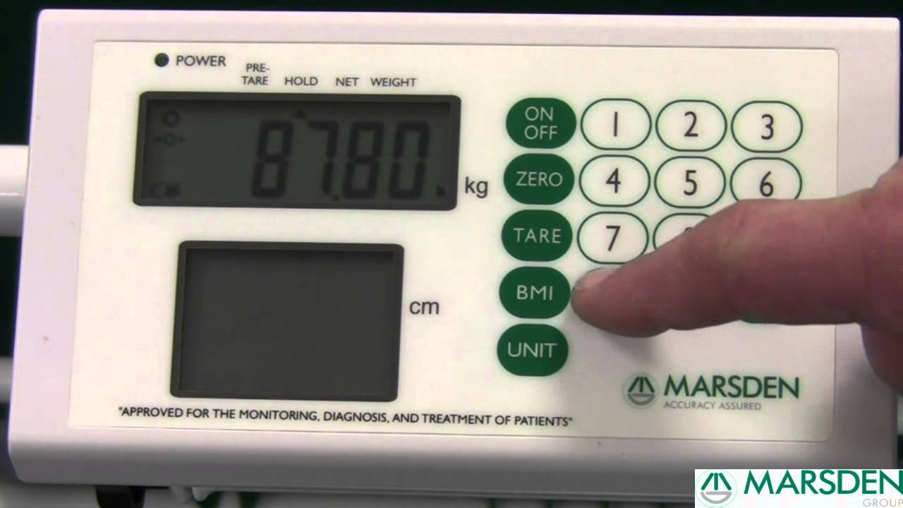 Marsden M-210, Professional Chair Scale - YouTube