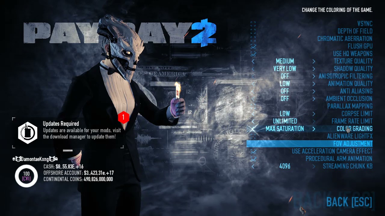 Payday 2 How To Make The Game Vibrant (NO MODS) - YouTube
