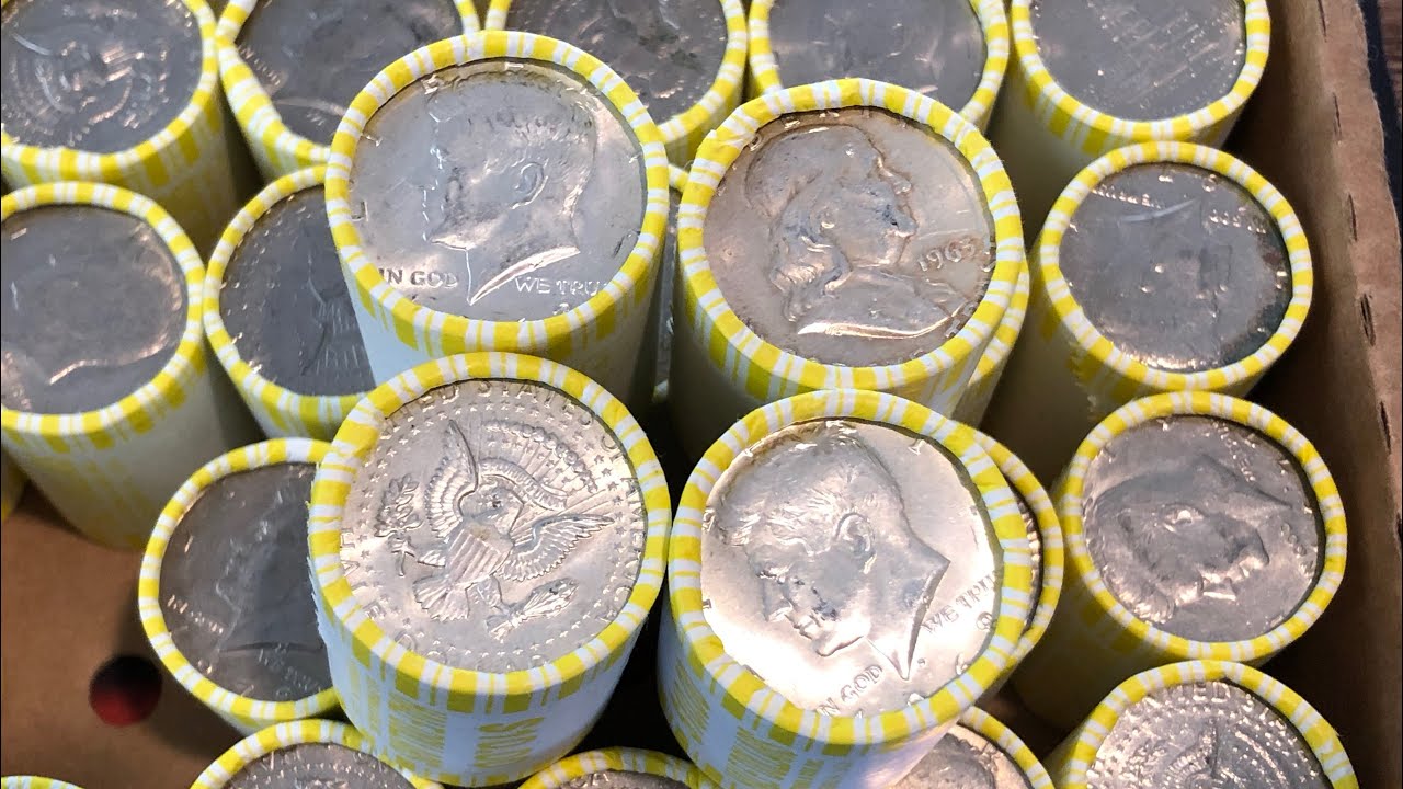 Coin Roll Hunting Half Dollars: MASSIVE Silver DUMP!! WOW! - YouTube