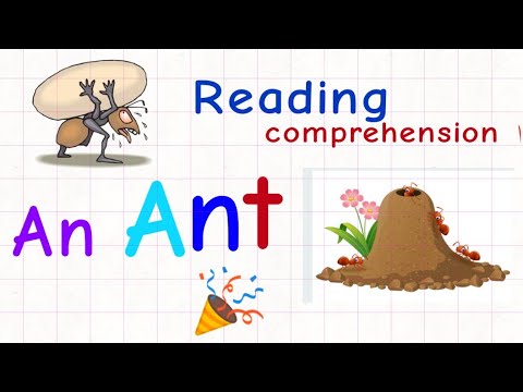 How to Read Comprehension Facts About Ants for Kindergarten, First ...