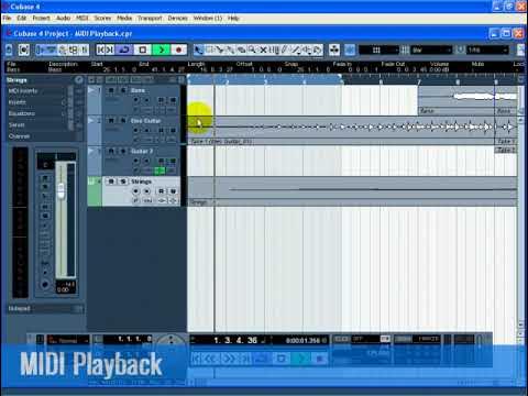 Cubase 4 Tutorial 3 Recording and Editing MIDI - YouTube