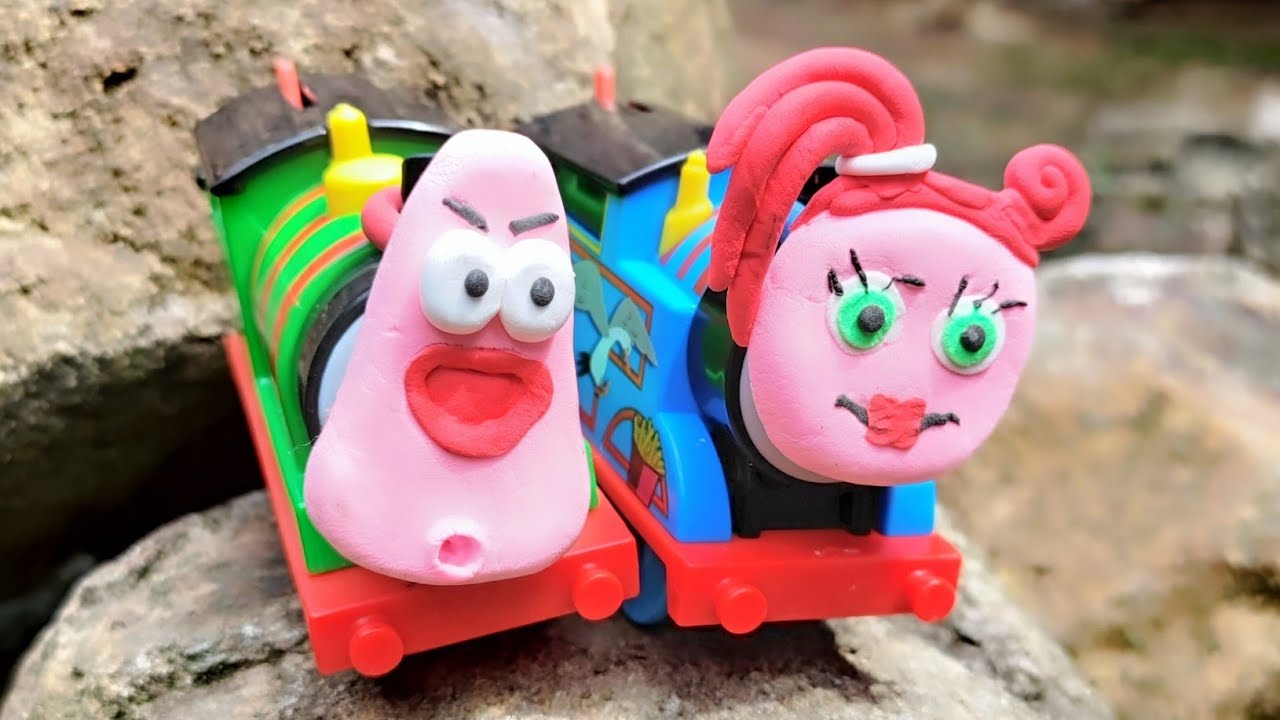 Merakit kereta api thomas and friends topeng mommy long legs dan topeng ...