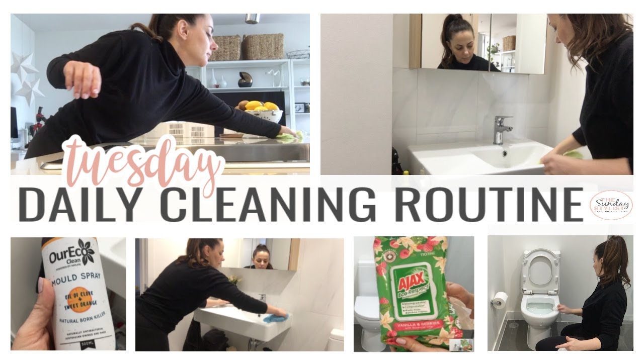DAILY ZONE CLEANING ROUTINE - CLEAN WITH ME || THE SUNDAY STYLIST - YouTube