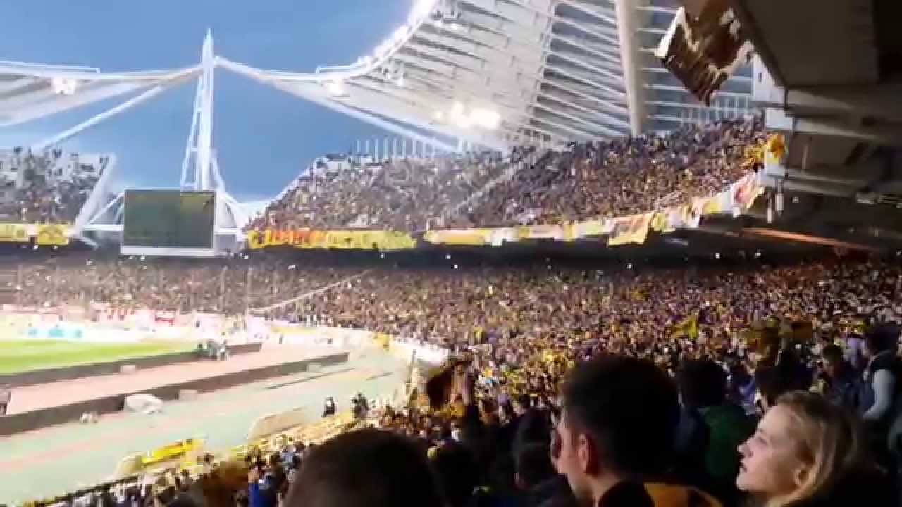 AEK - ΟΣΦΠ 11.3.15 (ΕΚΠΛΗΚΤΙΚΟ ΚΟΡΕΟ ΜΕ ΚΑΣΚΟΛ) (AEK ATHENS SUPERBE ...