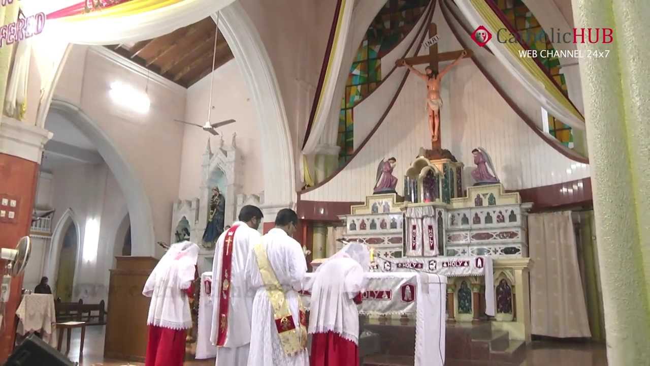 Saturday English Mass at St Mary's Church Secunderabad 11 01 2014 HD ...