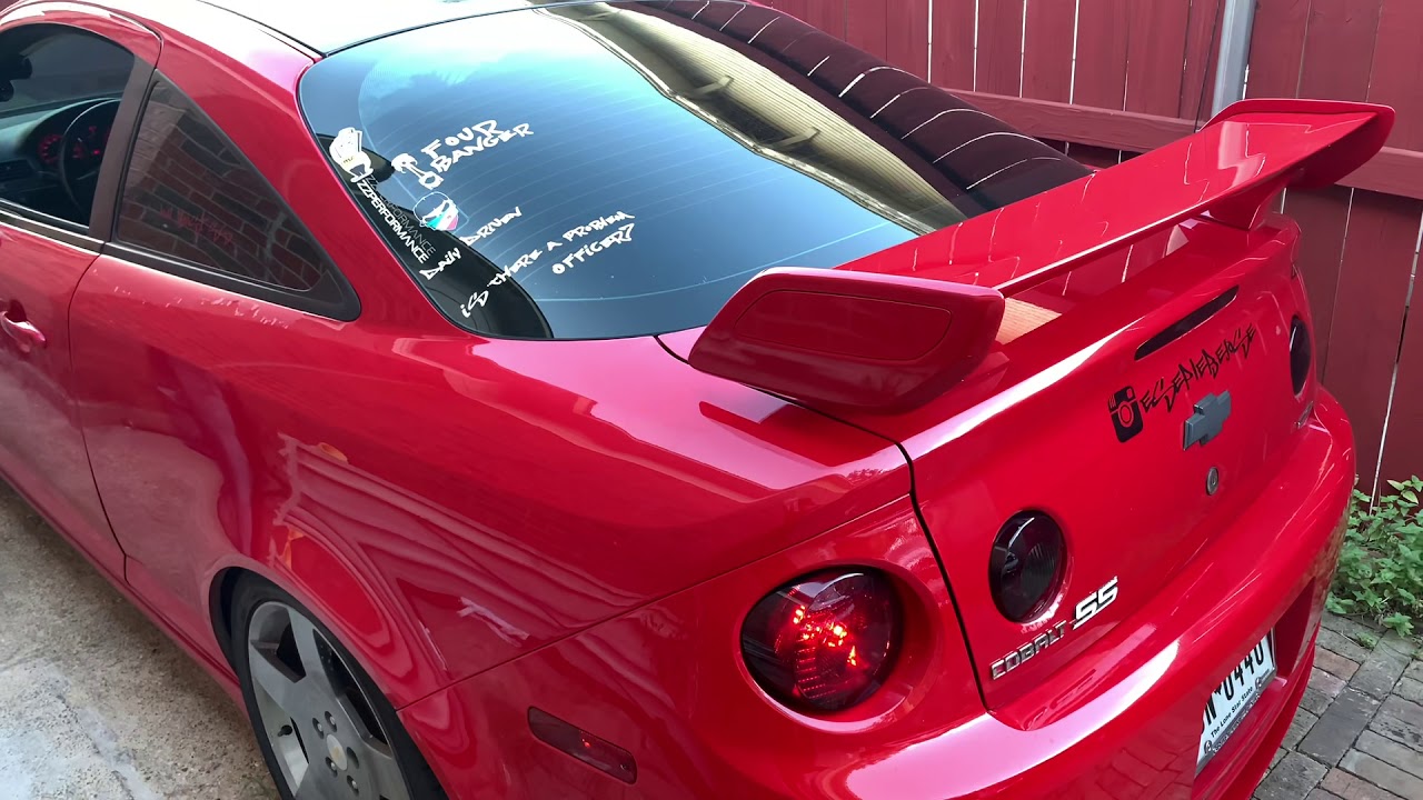 Cobalt SS led flashing tailight bulbs - YouTube