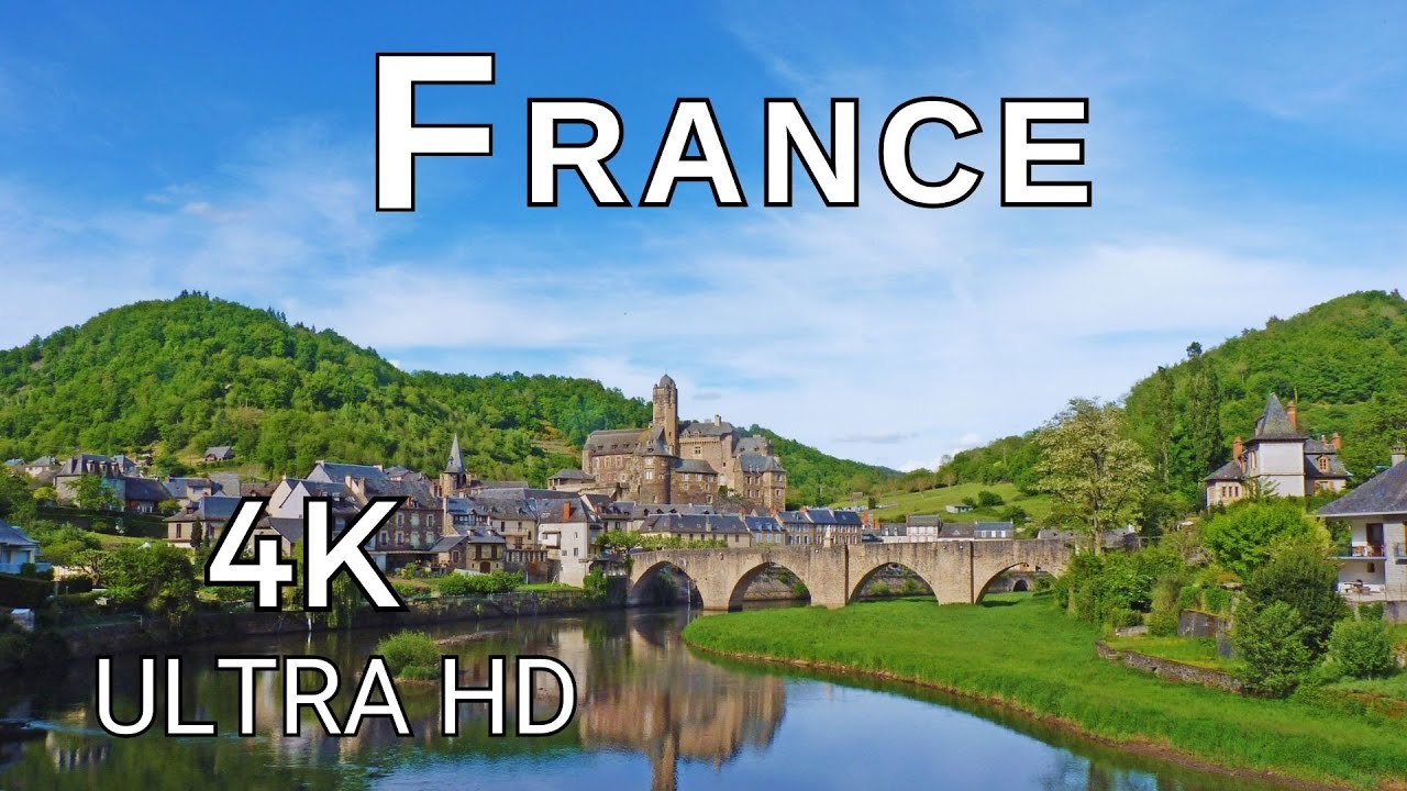 FRANCE- 4K Ultra HD-Scenic Therapy Film With Inspiring Music - YouTube