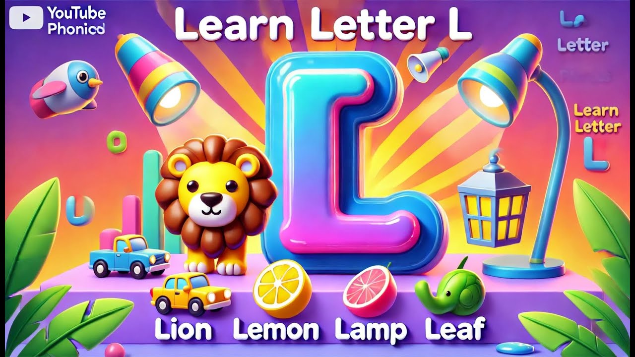 Learn Letter L | Fun Jolly Phonics Song for Kids | Alphabet Learning ...