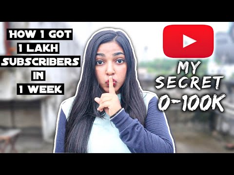 How I got 100k subscribers in ONE WEEK - YouTube