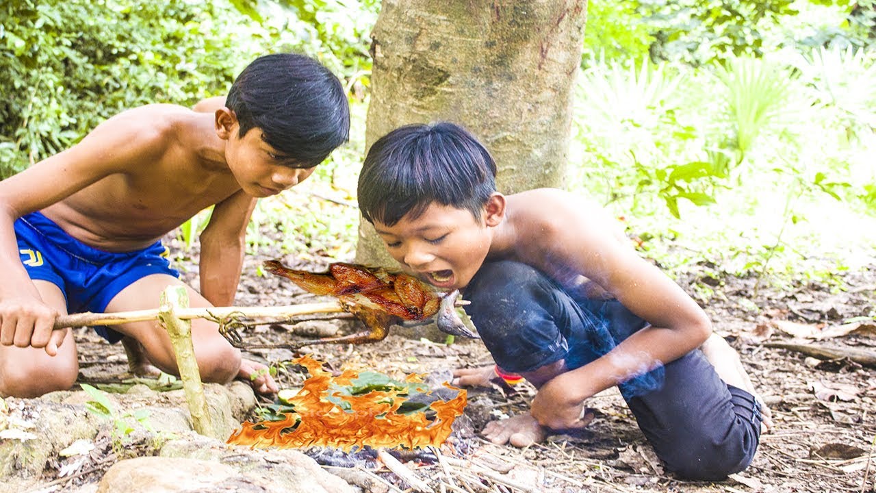 Primitive Technology:Cooking Wild Bird-Eating delicious-Cooking Recipe ...