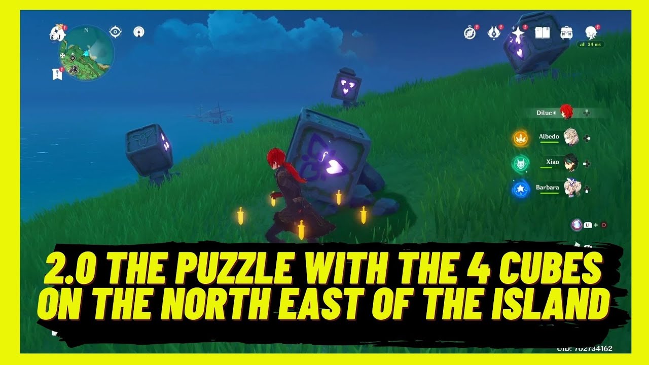 Genshin Impact 2.0 - The Puzzle with the 4 Electro Cubes on the North ...