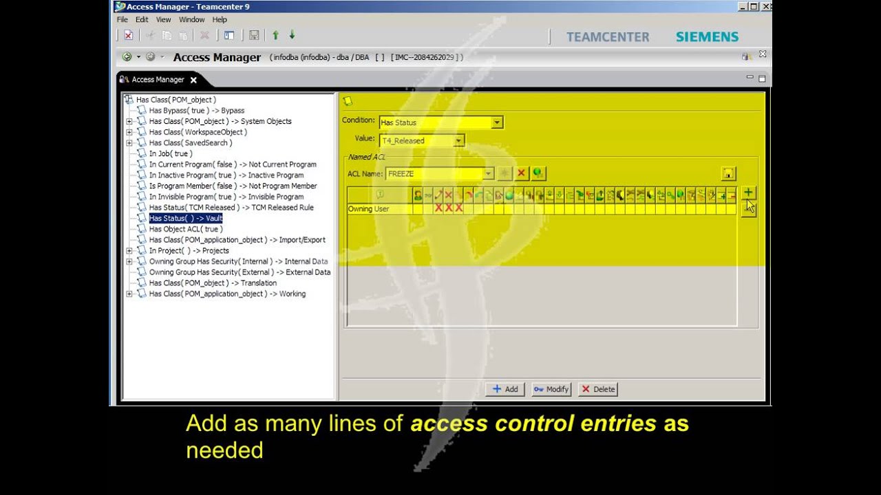11. Teamcente Access Manager ACLs - YouTube