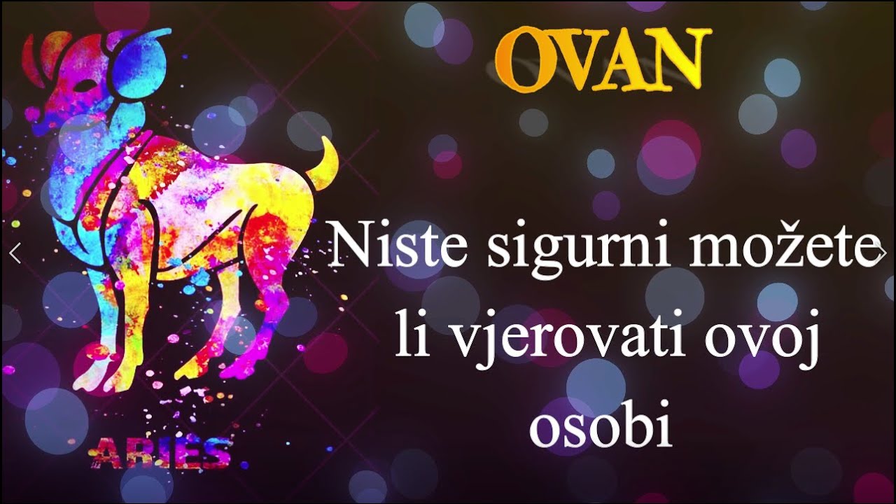 OVAN - Niste sigurni možete li vjerovati ovoj osobi - YouTube