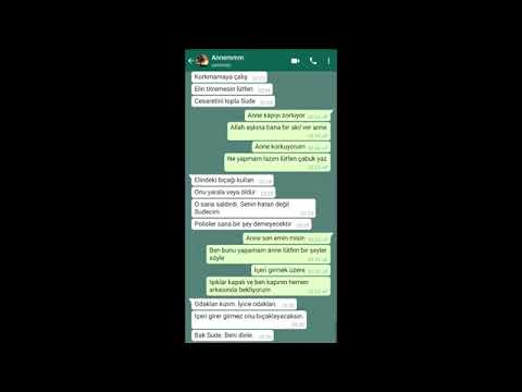 Türkiye mersin de geçen korunç bir whatsapp konuşması abone olmayı unutma😉