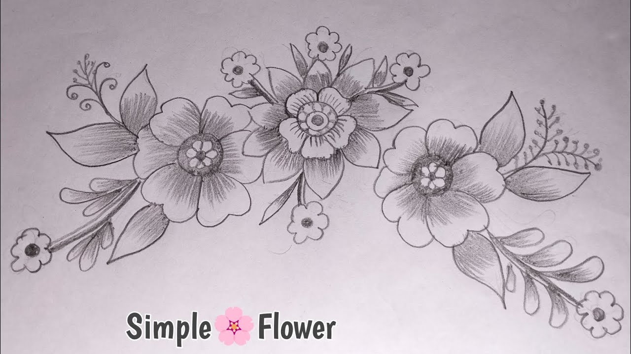 Cool Easy Flower Designs To Draw On Paper
