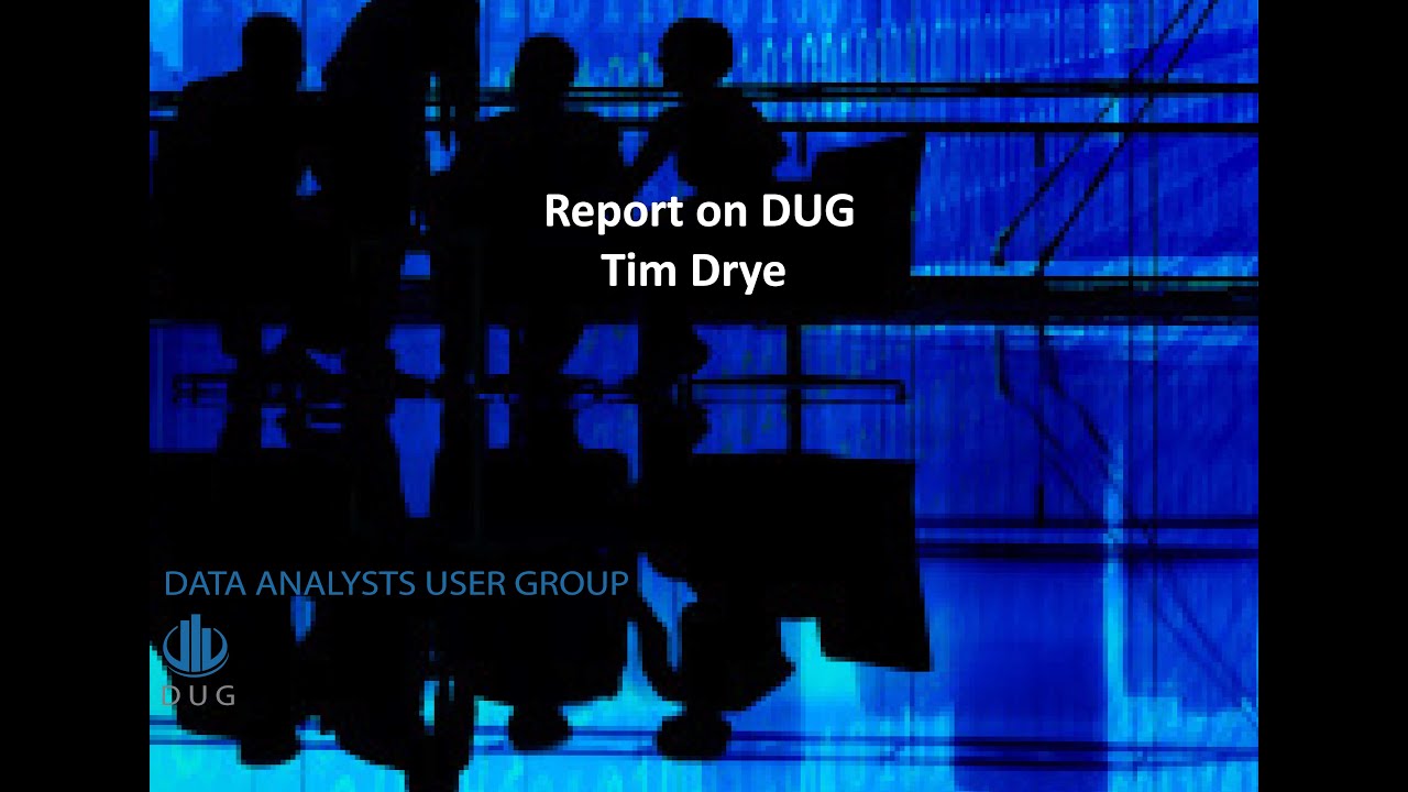 DUG report Tim Drye - YouTube