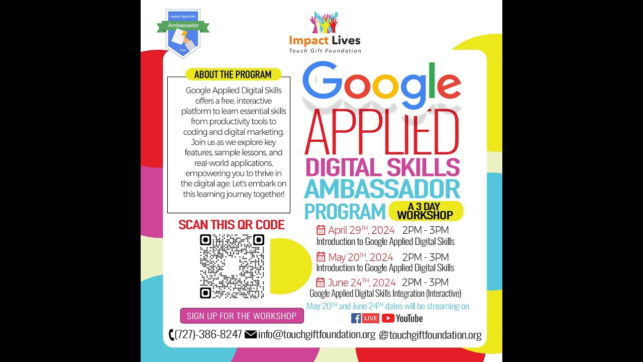 Google Applied Digital Skills Workshop for Educators - YouTube