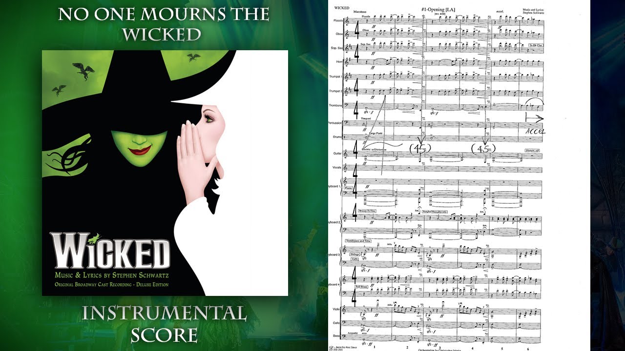 No One Mourns the Wicked [Instrumental Score] | from "Wicked" - YouTube