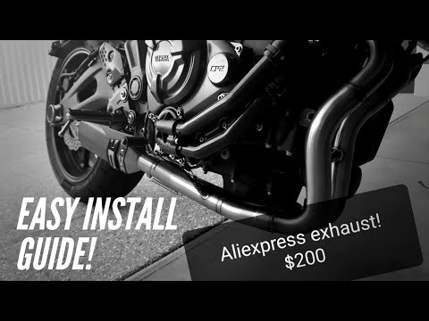 Anodizing Racing Aliexpress exhaust - 2018 mt07 fz07 - Quick install ...
